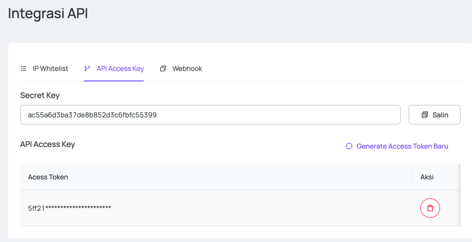 Integrasi API - Pusat Bantuan VCGamers