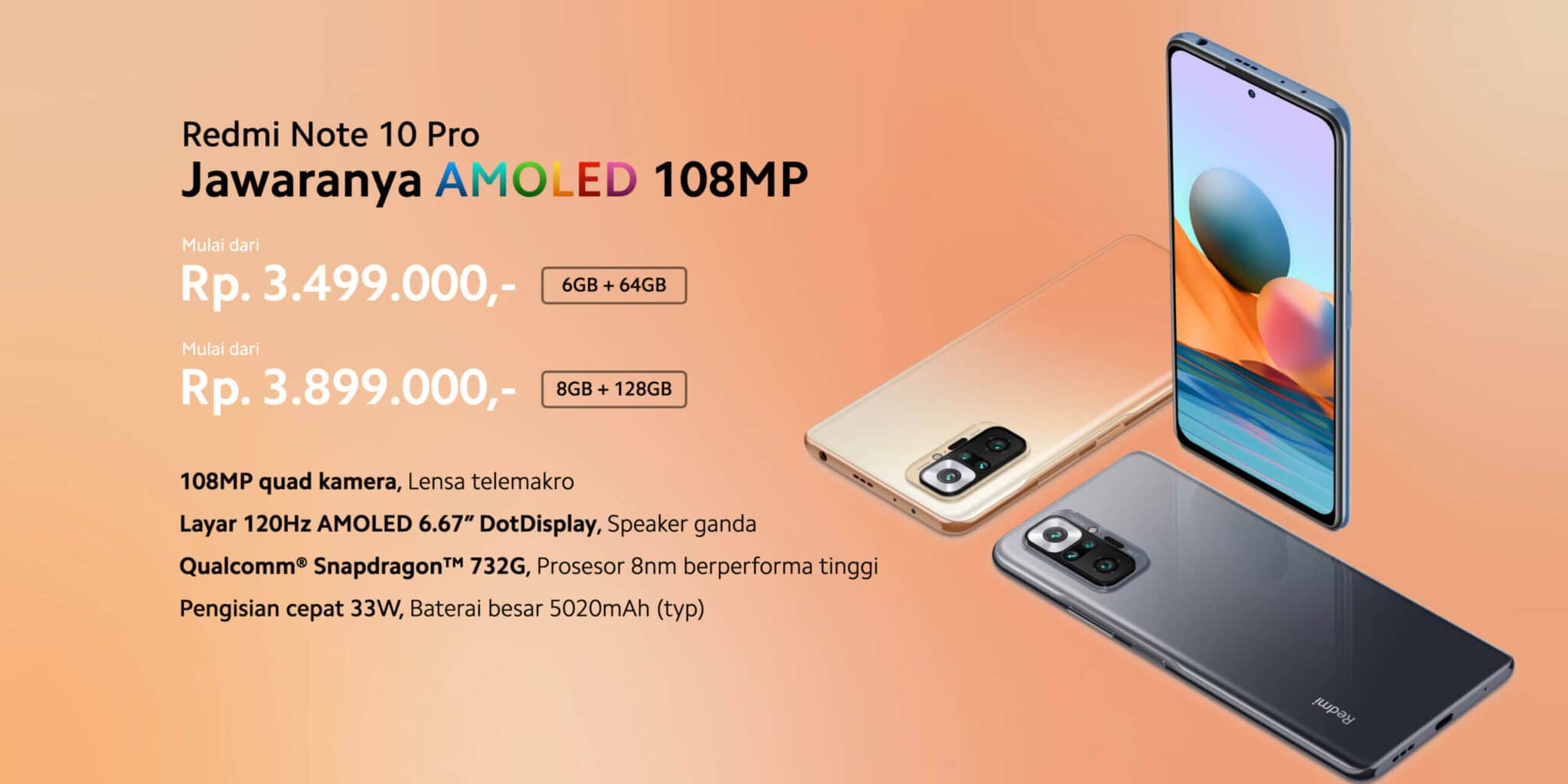 Siap-Siap 6 April Redmi Note 10 Pro First Sale