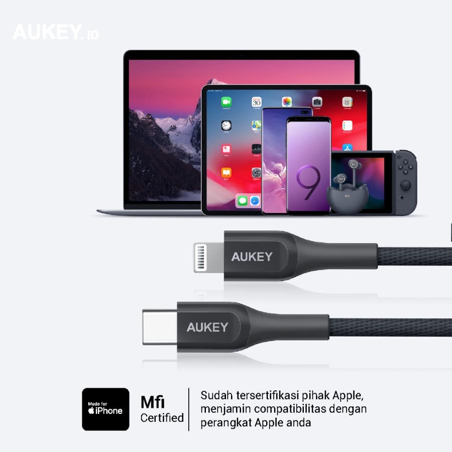 Rekomendasi Kabel C to Lightning MFI AfterMarket Terbaik 2021