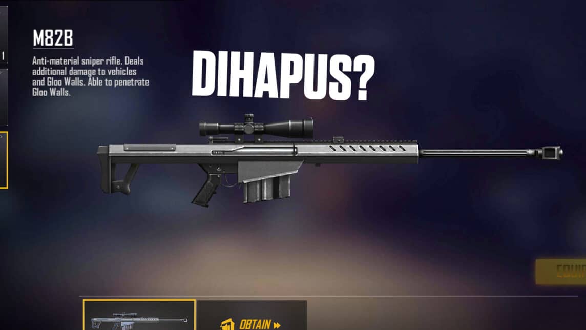 The All New Free Fire Updates: M82B Will Be Temporarily Removed!