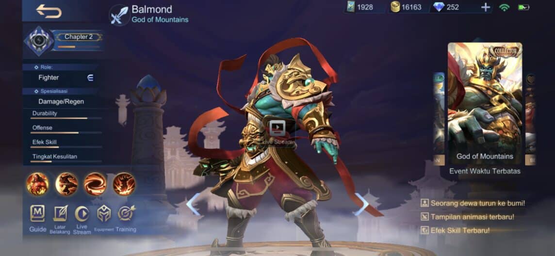 Skin Balmond Collector in Mobile Legends! Season 20 Even Cooler!