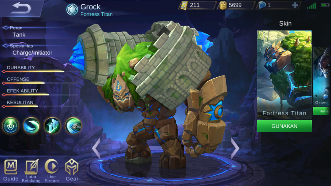 If Hero Grock hits once, the opponent will KO!
