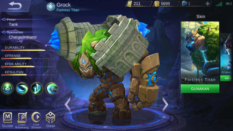 If Hero Grock hits once, the opponent will KO!