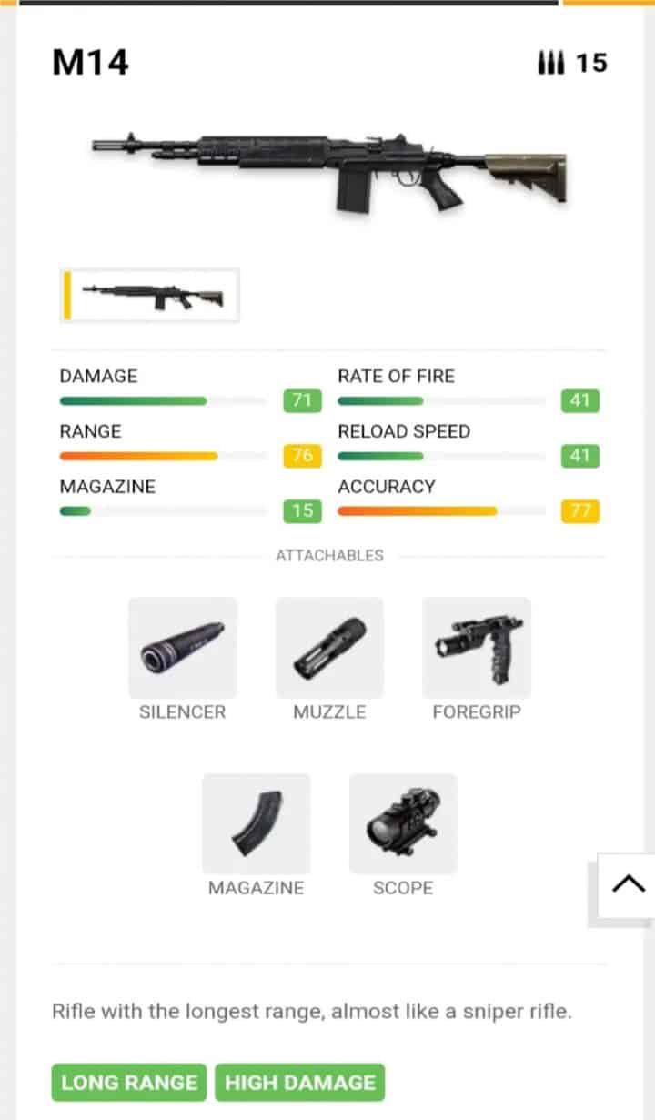 Completely Peeled the M14 Weapon Before Playing Free Fire!