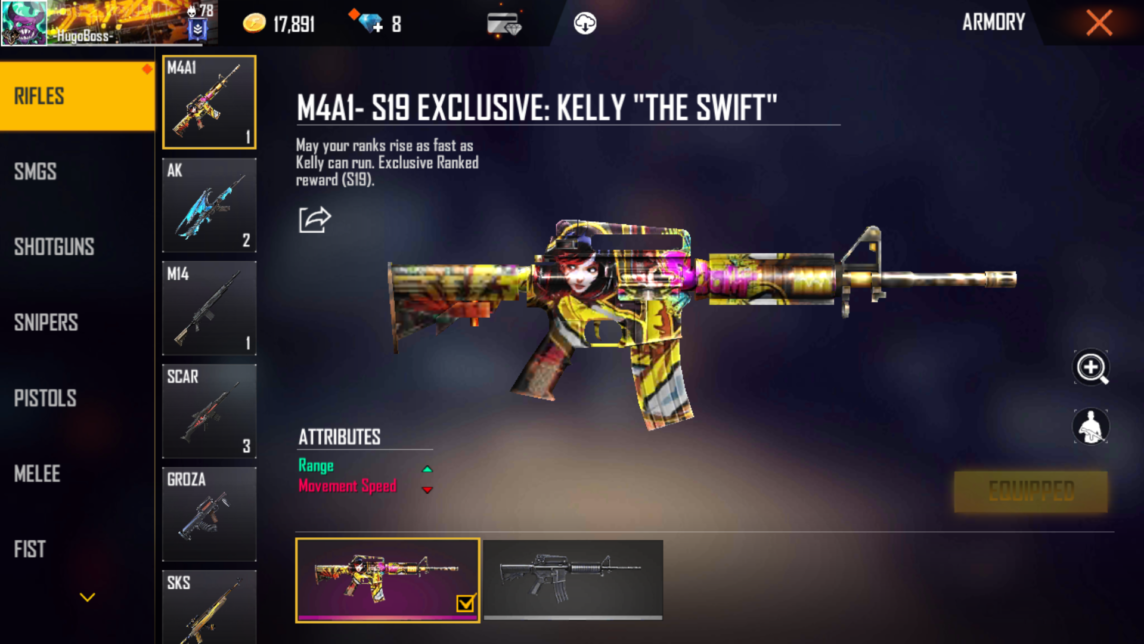 4 Gun Skins That Have Appeared in Free Fire Rankings