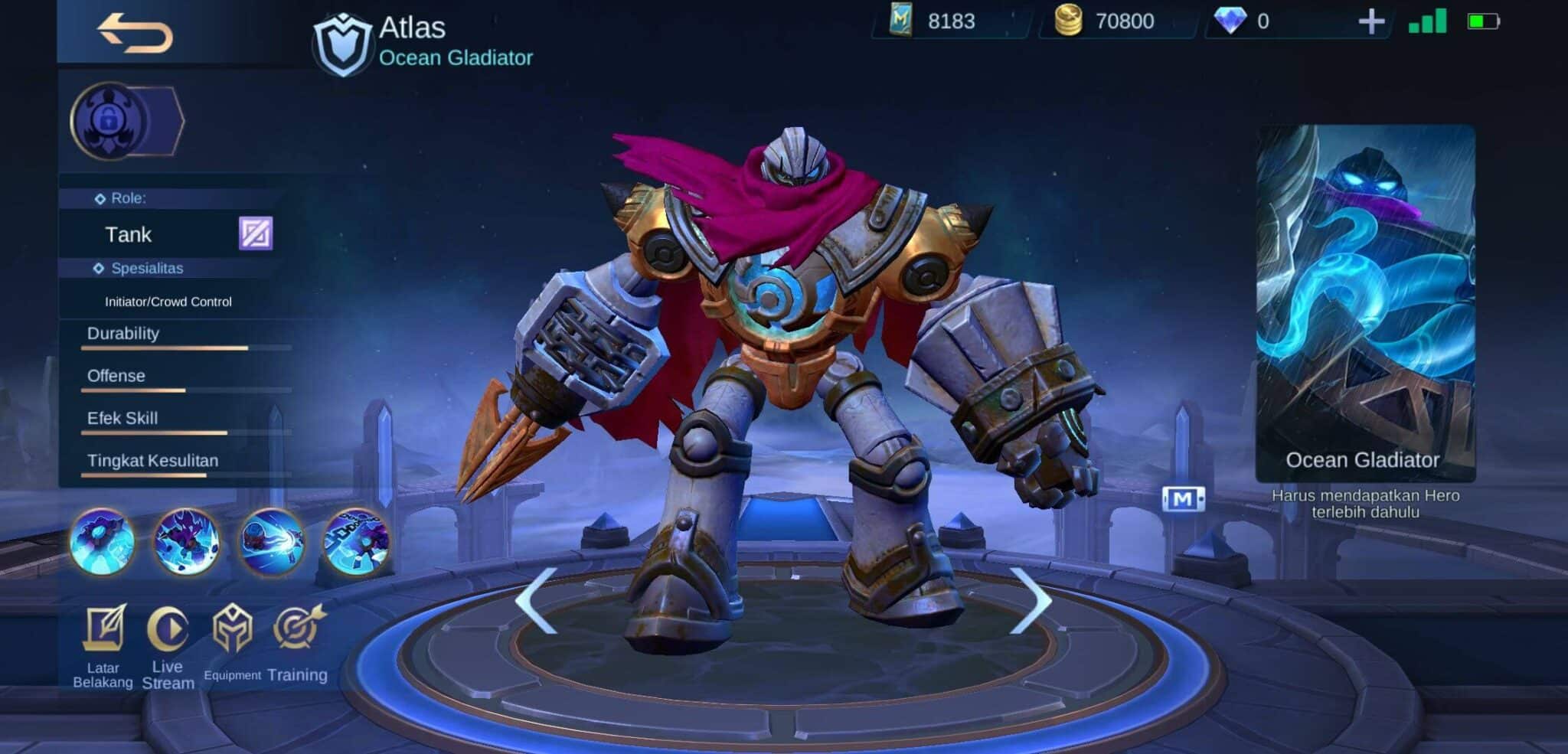 Cara Bermain Atlas MLBB Seperti Pro Player Kapten Resurgence Kayzeepi