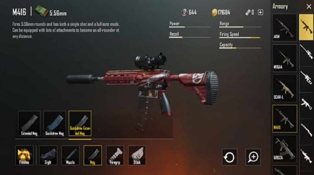 PUBG M4 Weapon Sensitivity Settings Using Gyroscope