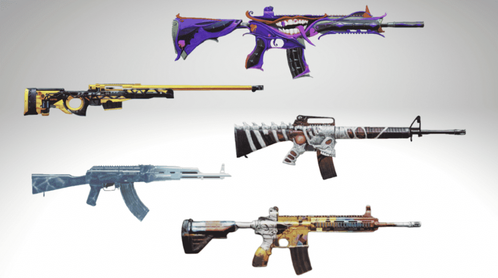 7 Rare Weapon Skins Like Glacier M4 PUBG in April 2022