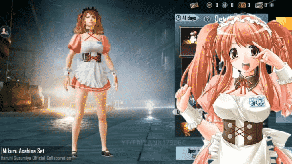 PUBG Mobile Japan x Anime The Melancholy of Haruhi Suzumiya Collaborates