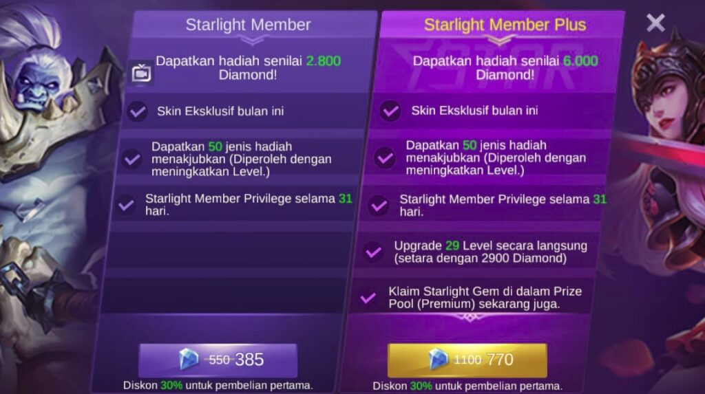 Listen! These are 4 Reasons to Buy a Starlight MLBB Member
