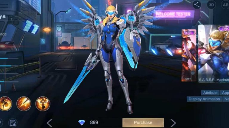 Freya Saber 皮肤准备起飞！有一个很酷的技能效果，你知道的！