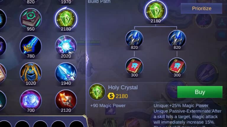 Holy Crystal, Green Crystal to Increase Combat Power of Hero Mage