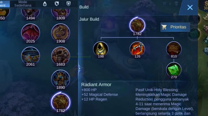 Simak! Radiant Armor, Item Defense Penangkal Para Mage Mobile Legends!