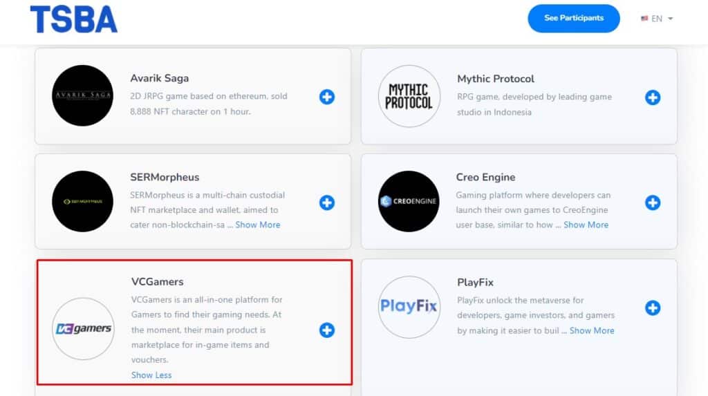 Yey!!! VCGamers Selected in TSBA First Batch