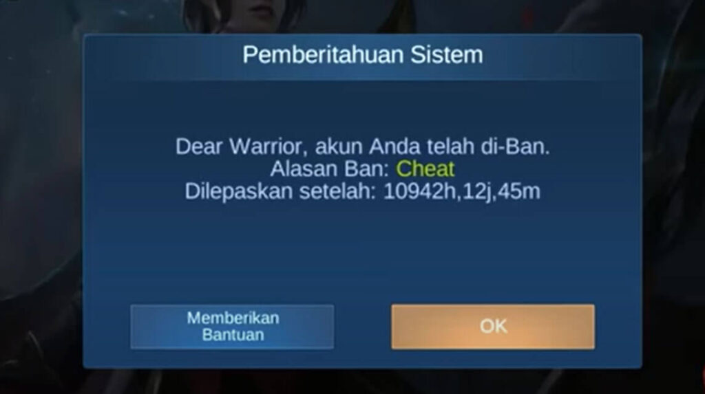 Mobile Legends 치트의 6가지 효과, 사용하지 마세요, 친구들!