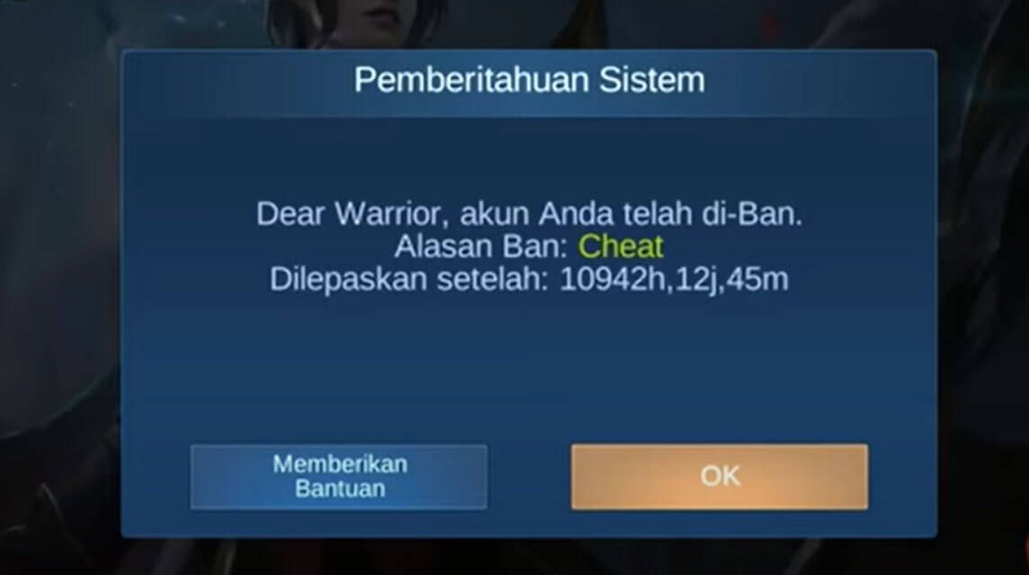 Mobile Legends 치트의 6가지 효과, 사용하지 마세요, 친구들!