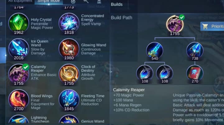 Most Favorite Mage Mobile Legends Hero Items