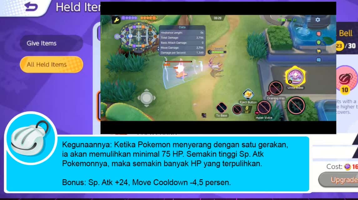 Shell Pokemon Unite Bell, Pokemon Sp에 적합합니다. 공격자!