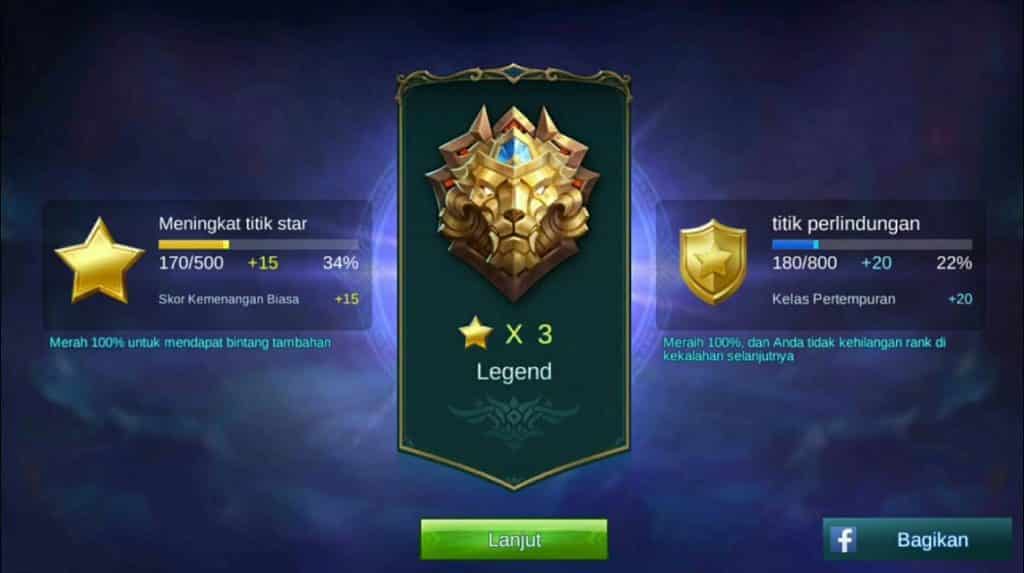 Mobile Legends Rank from Warrior to Mythical Immortal