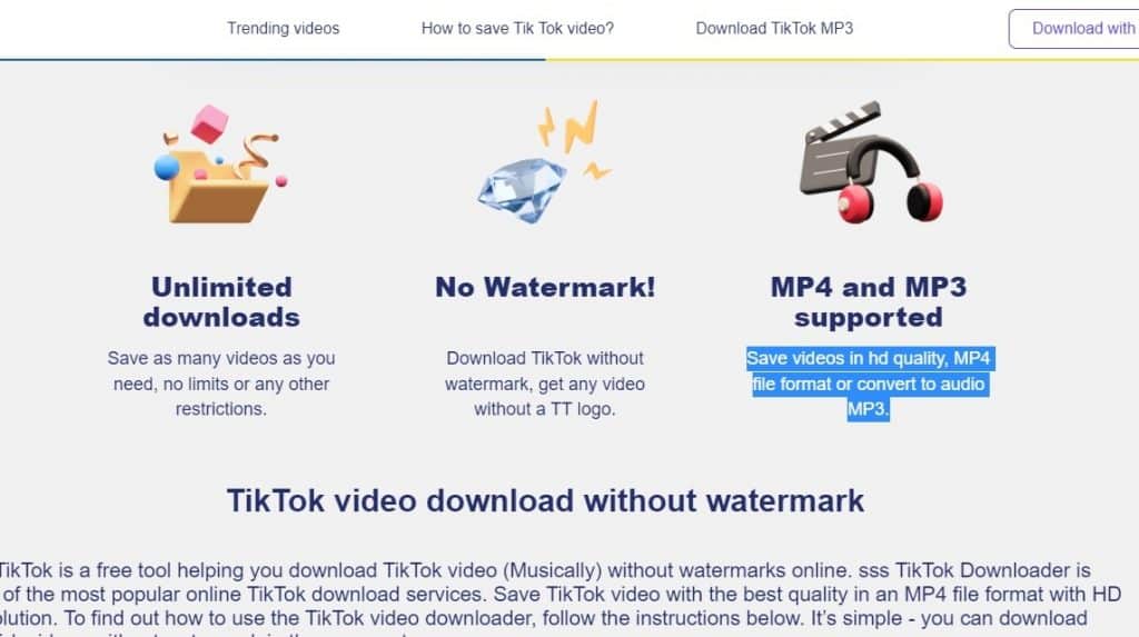 How to Download TikTok MP3 Using sssTik