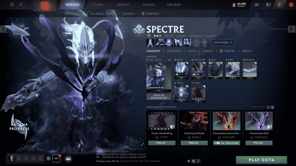 Rekomendasi Build Spectre Dota 2 2022
