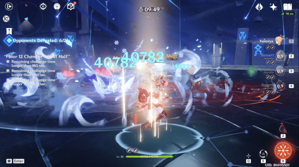 Pros of Rosaria Build as an Off-Field DPS!