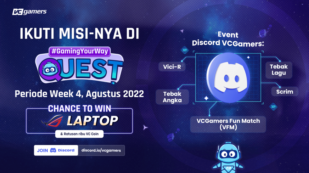 Join Guess the Song on Discord VCGamers, Bring Home a ROG Laptop!