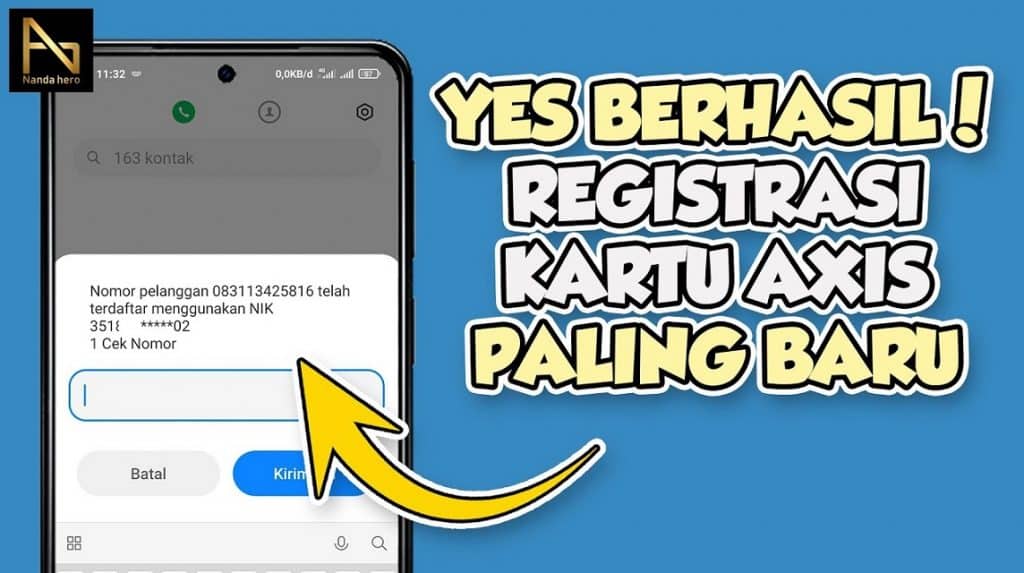 Cara Registrasi Kartu Axis Paling Cepat
