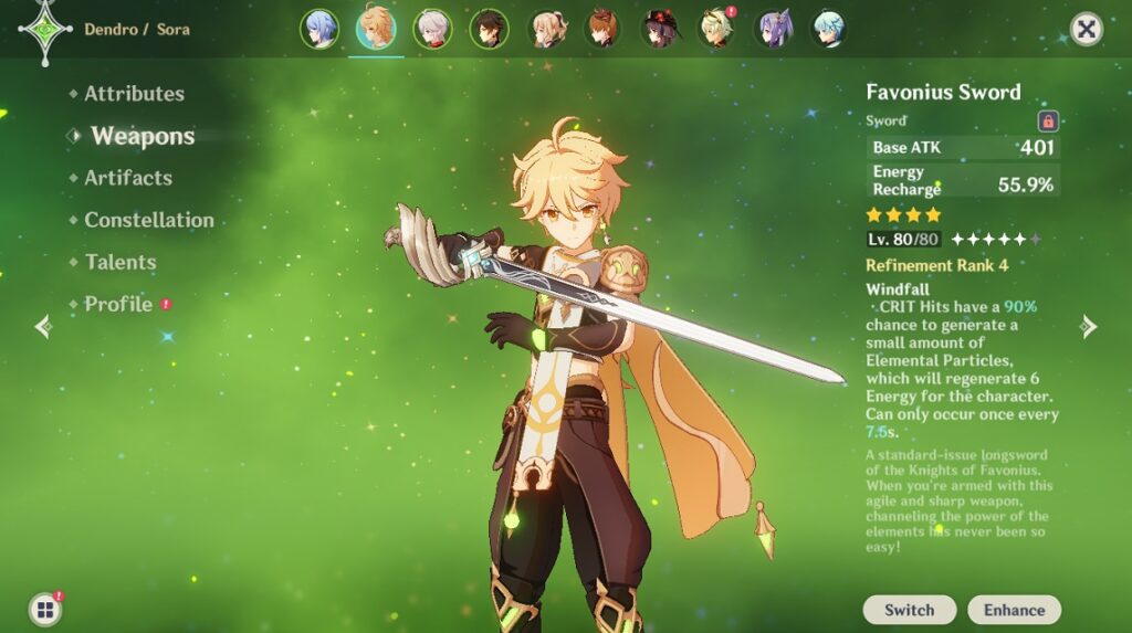 Build Dendro Traveler Genshin Impact: Skills to Party