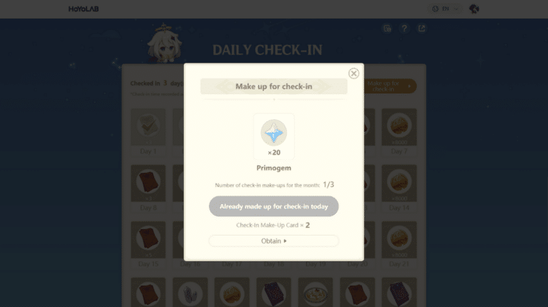 Genshin Impact Daily Check In, Don't Forget to Take the Prize!