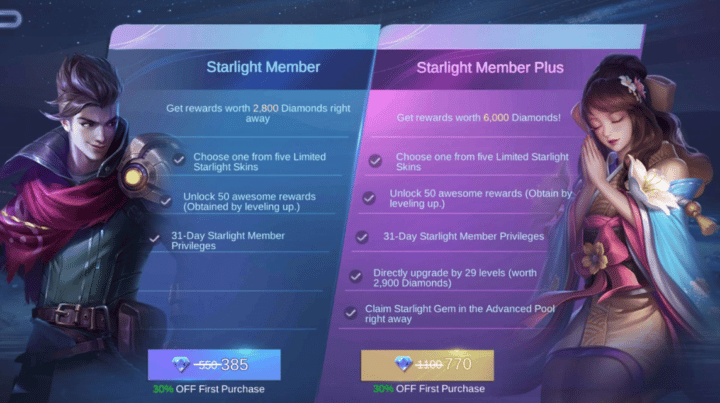Harga Starlight ML Terbaru Desember 2022