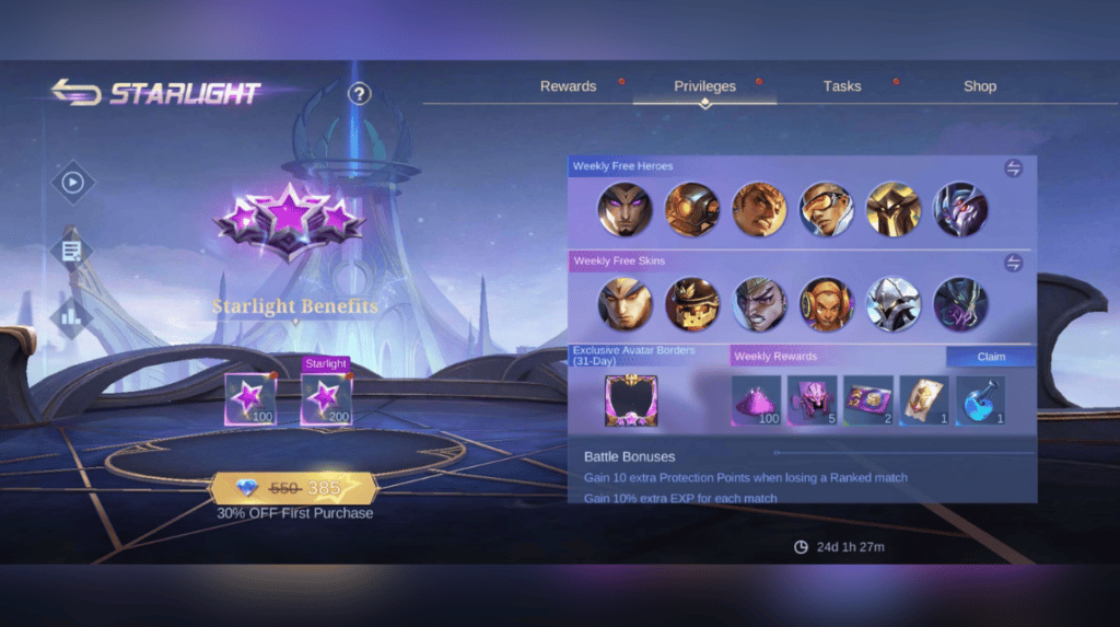 Latest ML Starlight Prices December 2022