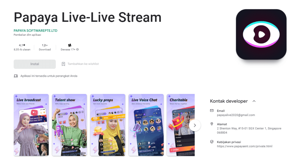 Cara Top Up Papaya Live Murah dan Cepat di VCGamers