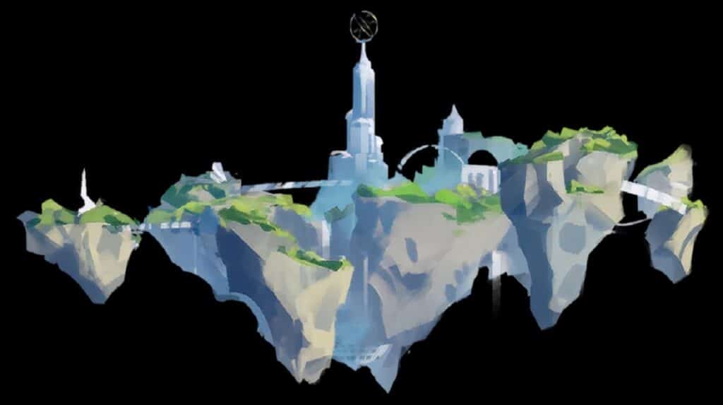 Celestia Genshin Impact, Abode of the Gods of Teyvat