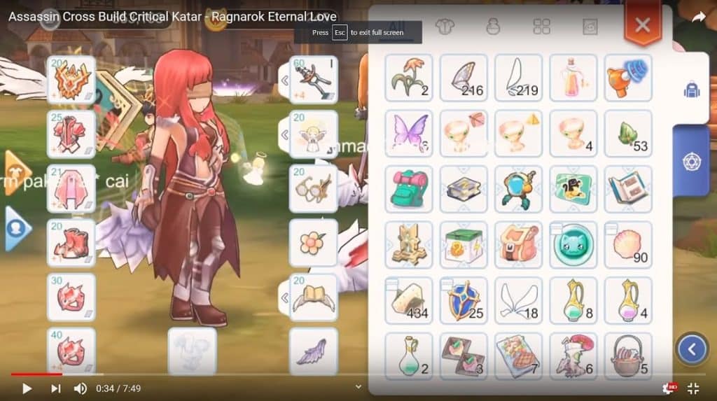 Rekomendasi Equipment Assassin Dual Dagger Ragnarok Origin