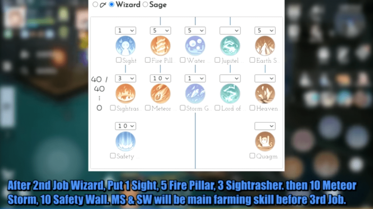 Rekomendasi Build Skill Wizard Ragnarok Origin