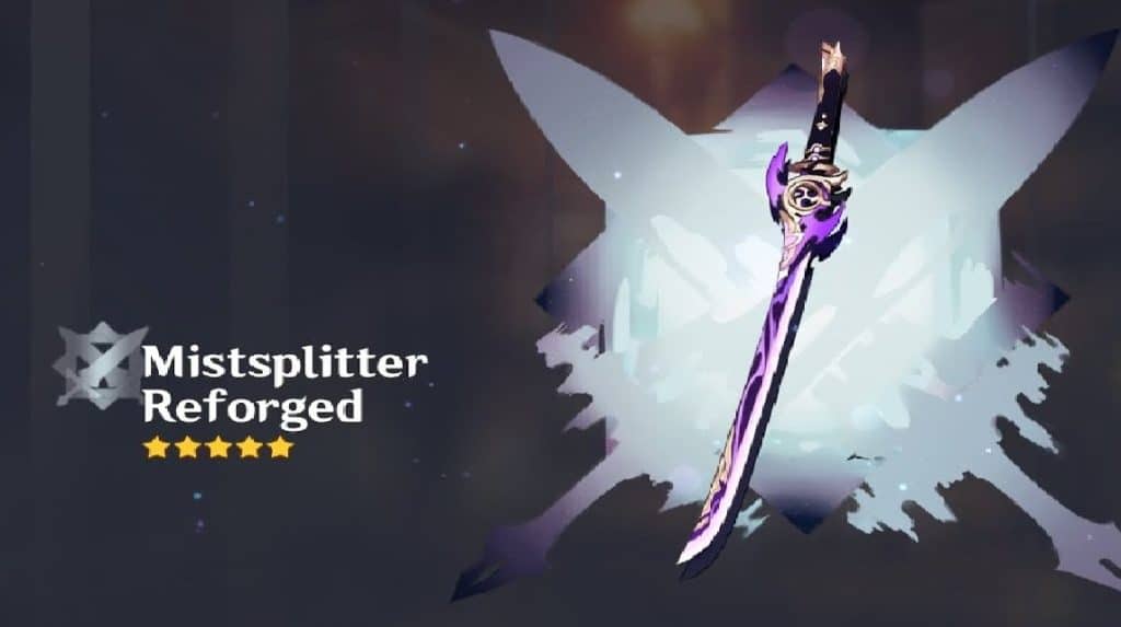 Best Character for Mistsplitter Reforged Genshin Impact