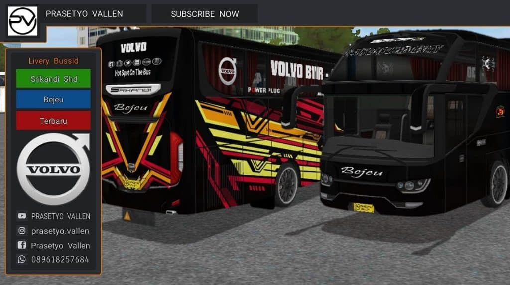 Livery Bussid Bimasena SDD Bus Simulator Indonesia