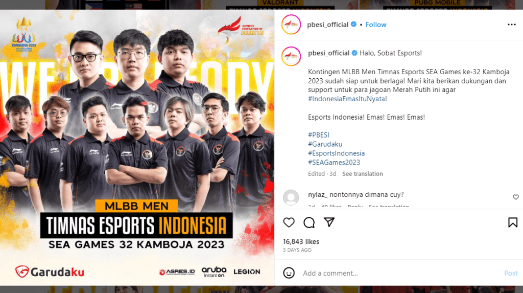 Link dan Jadwal SEA Games 2023 MLBB Terlengkap