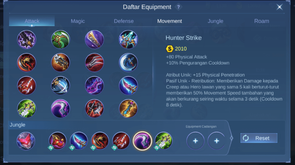 Rekomendasi Build Item Saber Tersakit 2023