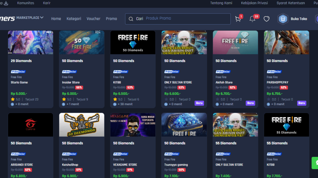 Cara Top Up Dana untuk Games Free Fire (FF)