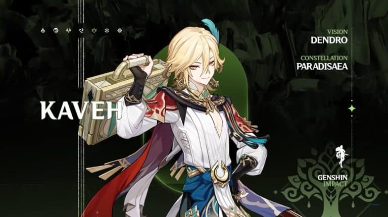Kaveh Genshin Impact 빌드: 스킬, 아티팩트, 무기, 팀 구성 요소