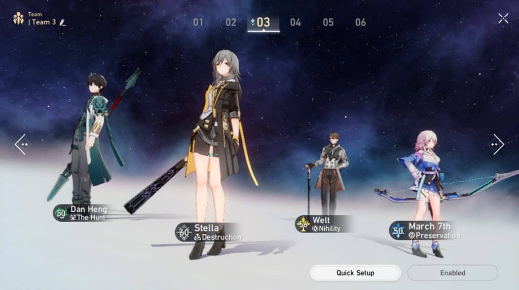 Build Trailblazer Destruction Honkai Star Rail: Trace to Party