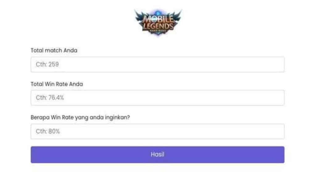 Apa itu Kalkulator WR di Mobile Legends? Simak Di Sini!