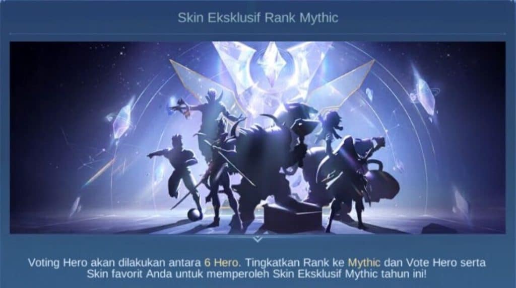 Sistem Tier Mythic MLBB Terbaru di Season 28, Simak!