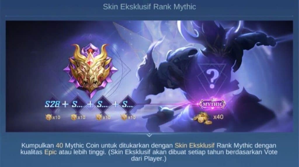 Latest MLBB Mythic Tier System in Season 28, Watch!