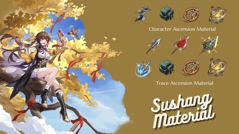Build Sushang Honkai Star Rail: Trace, Relics, Light Cone, Party