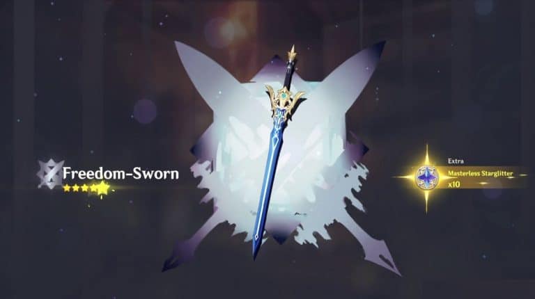 Freedom Sworn Genshin Impact: Stats, Materials, Users