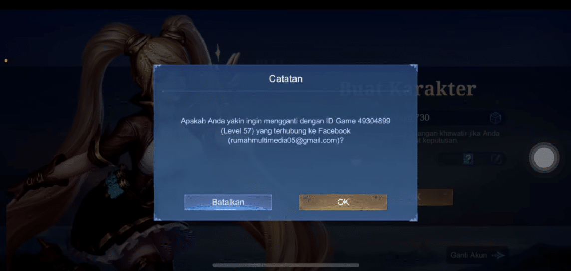 Login to Mobile Legends on a New Cellphone with an Old Account