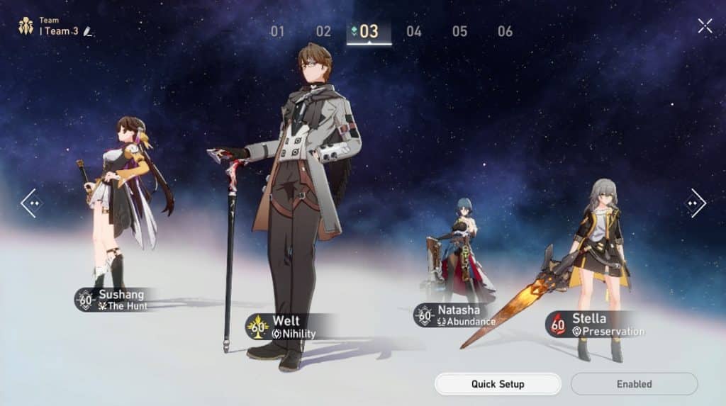 Build Sushang Honkai Star Rail: Trace, Relics, Light Cone, Party